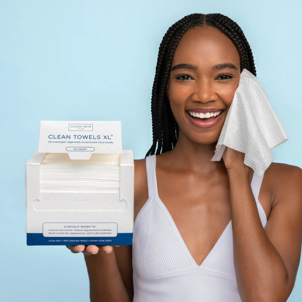 Clean Skin Club Clean Towels XL - 50 Count | Free U.S. Shipping on ...