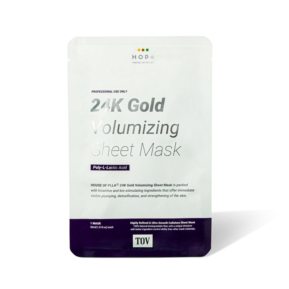 HOP+ 24k Gold Volumizing PLLA Sheet Mask – Art of Skin Care